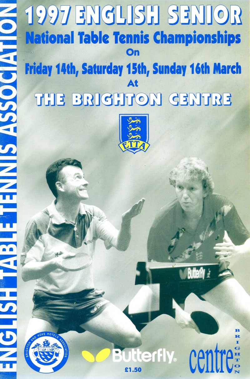 National Championship Programmes Over the Years – Table Tennis England